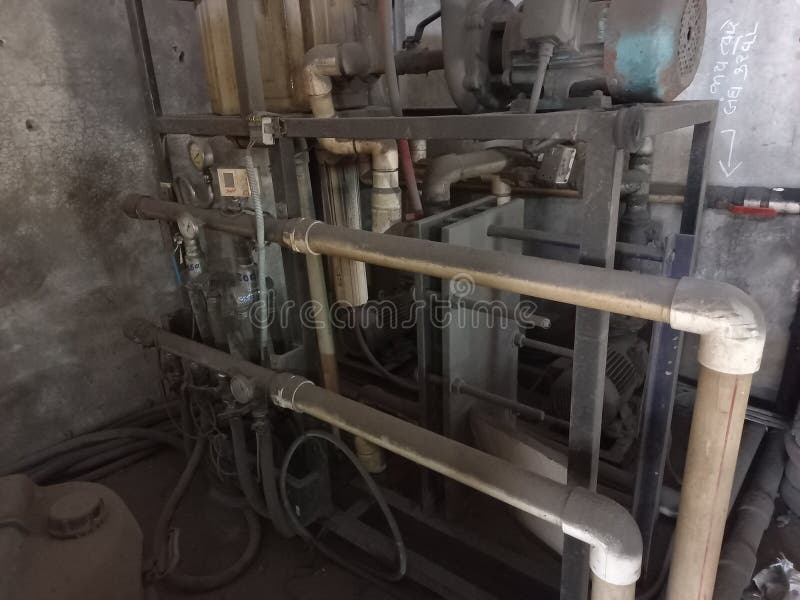 Machine engine and factory stock image. Image of industry - 245450099