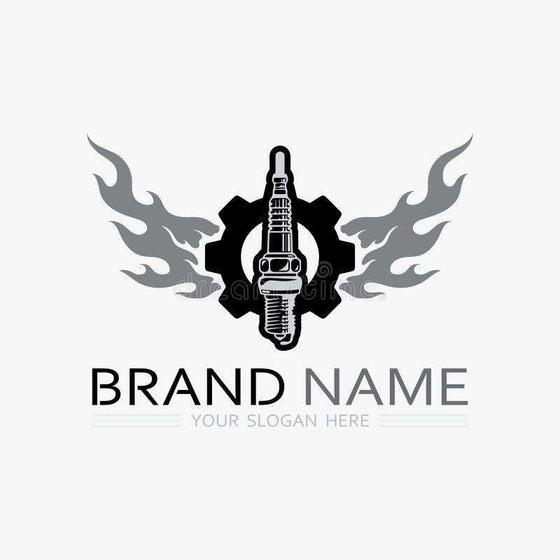 Machine Engine and Heavy Equipment Logos Design Icon Sign Vector ...