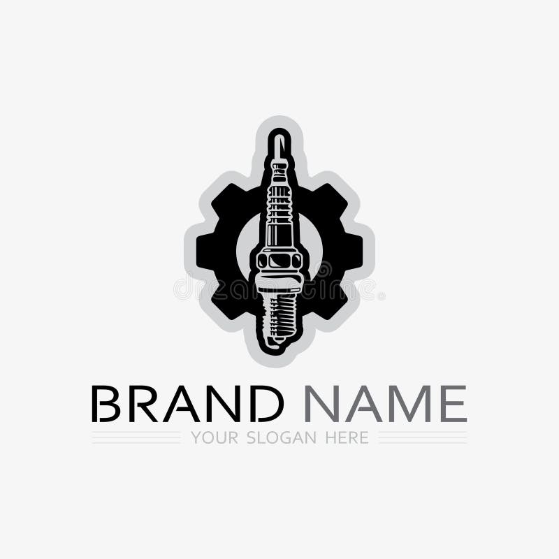 Machine Engine and Heavy Equipment Logos Design Icon Sign Vector ...