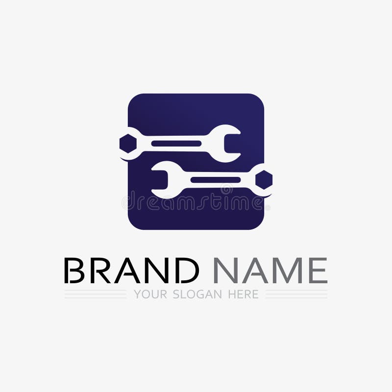 Machine Engine and Heavy Equipment Logos Design Icon Sign Vector ...