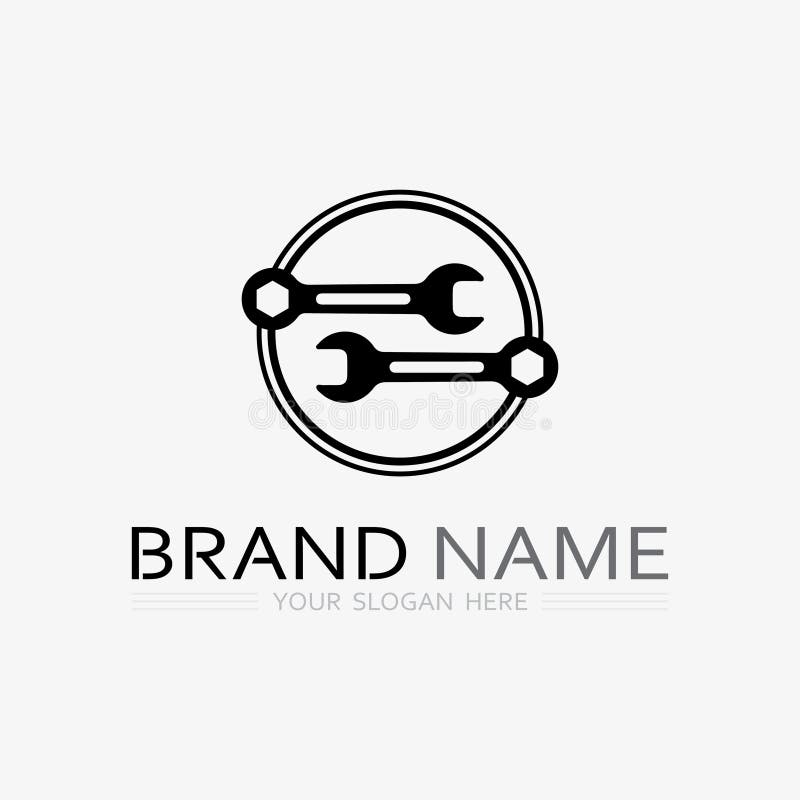 Machine Engine and Heavy Equipment Logos Design Icon Sign Vector ...