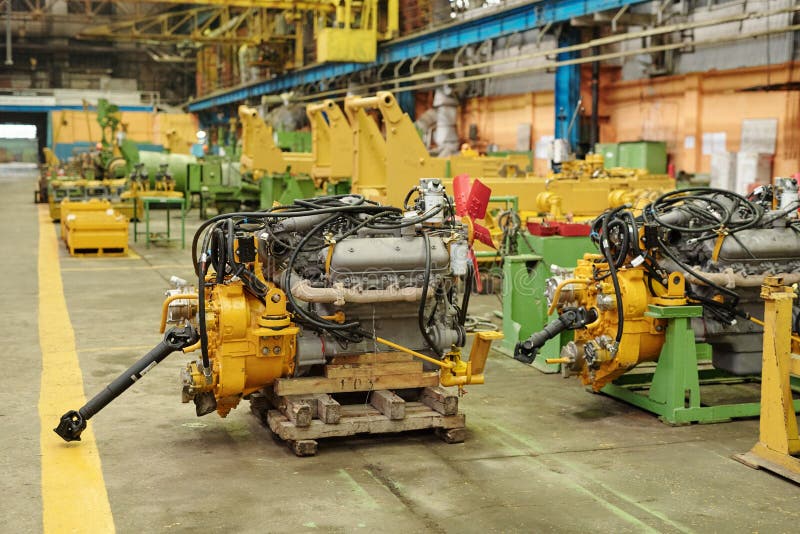 Machine Equipment in Factory Stock Image - Image of transportation ...