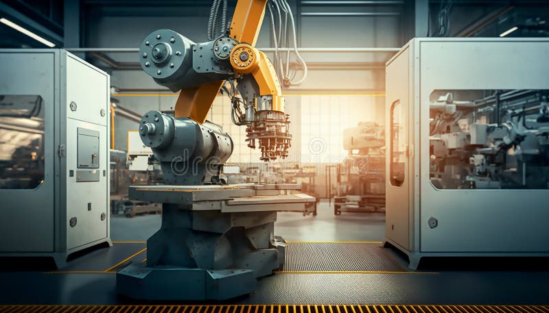 Machine in Factory Machine Press Stock Illustration - Illustration of ...