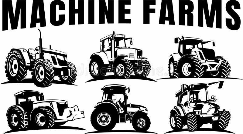 Machine Farm Logo Icon Design Vector Art Stock Vector - Illustration of ...