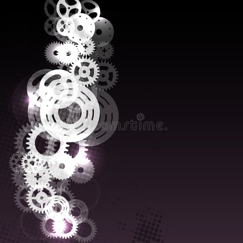 Machine Gear Wheel Cogwheel Pattern. Vector Stock Vector - Illustration ...