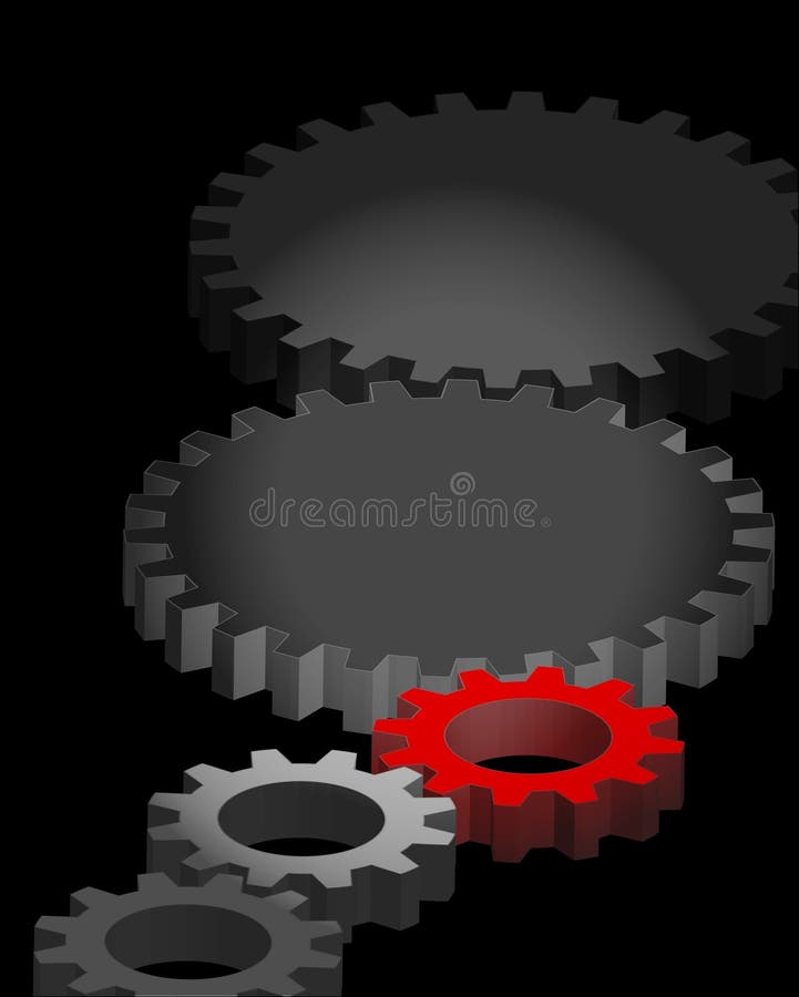 Machine gears stock vector. Illustration of metal, modern - 17895876