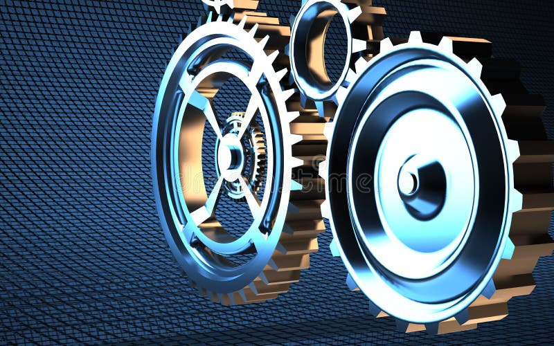 Machine Gears stock illustration. Illustration of stainless - 18725042