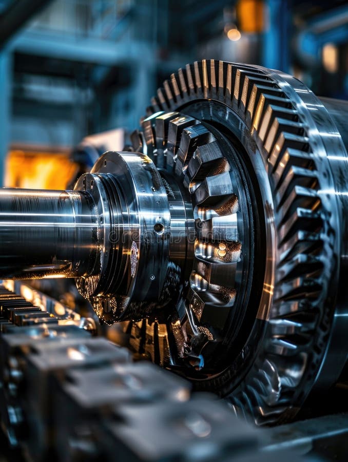 Machine with Gears Close Up Stock Image - Image of precision, assembly ...