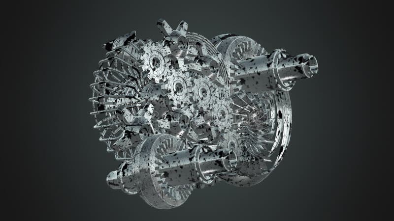 Machine gears rotating stock footage. Video of clock - 122344912
