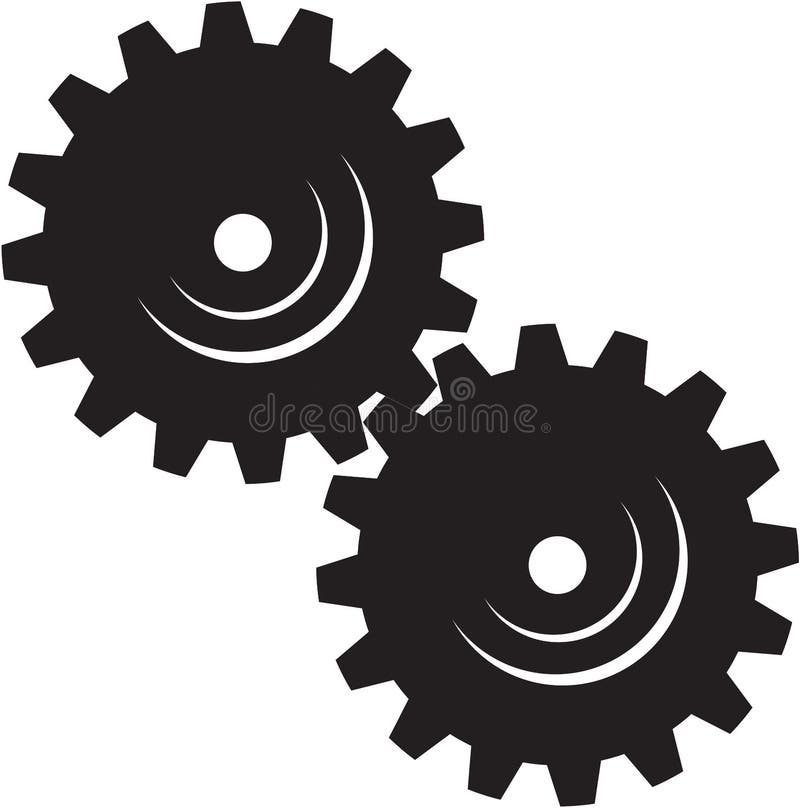 Machine Gears Vector Illustration Stock Vector - Illustration of motion ...