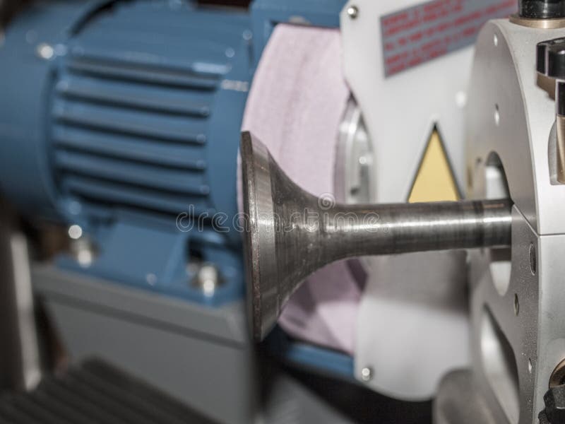Machine for Grinding the Engine Valve Chamfer Stock Photo - Image of ...
