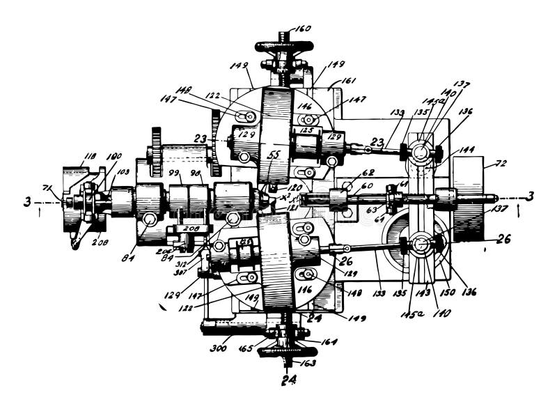 Machine for Grinding Vintage Illustration Stock Vector - Illustration ...