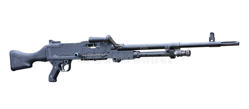 Machine Gun stock photo. Image of shoot, dangerous, military - 17364086