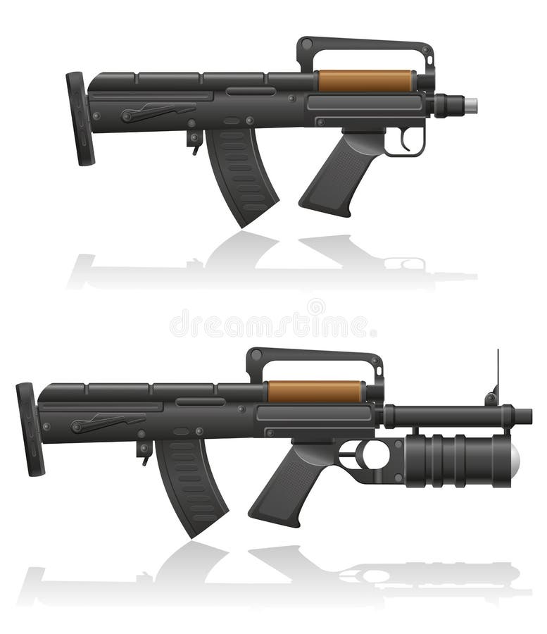 Fiction weapon stock illustration. Illustration of automatic - 53781300