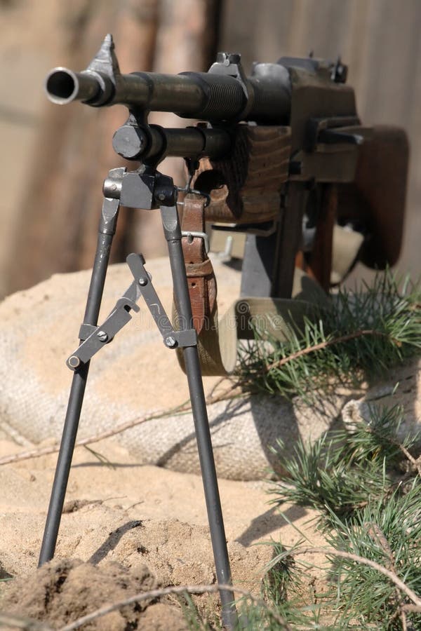 Military machine-gun stock photo. Image of color, crow - 19293430