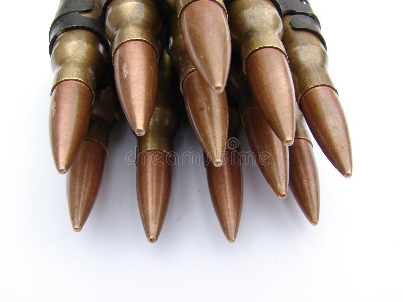 Machine Gun Bullets stock image. Image of gimpy, ammo - 5204183