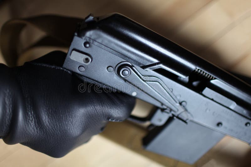 Machine Gun Finger on Trigger Stock Photo - Image of assault ...