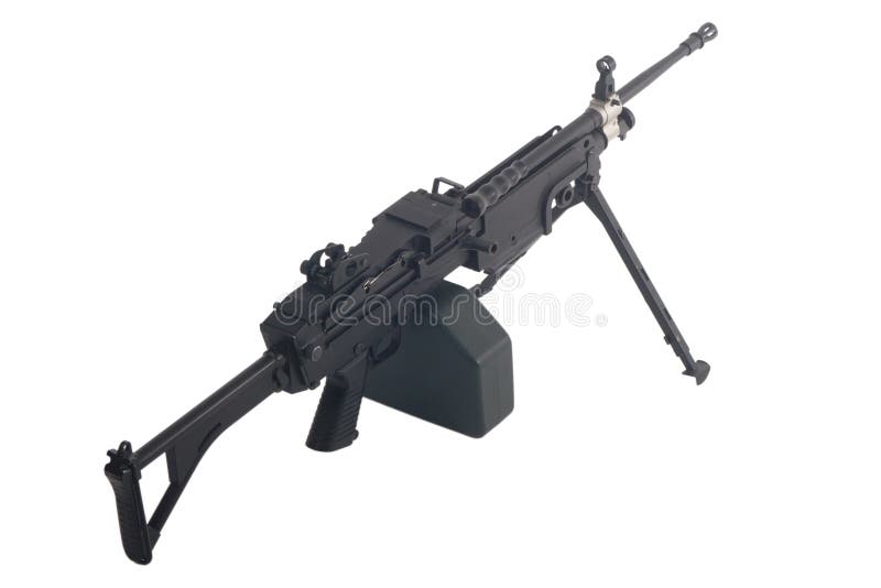 Machine gun isolated stock photo. Image of machinegun - 30307548