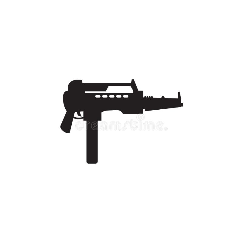 Machine Gun Logo Design Template Stock Vector - Illustration of helmet ...
