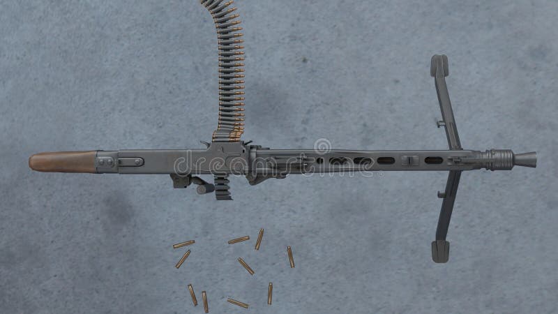 Machine Gun MG3 (MG1A3) stock photo. Image of metal - 339094890