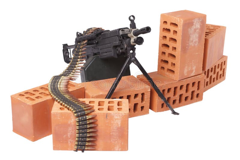 M60 Machine Gun on Position Stock Photo - Image of military, fire: 35659400