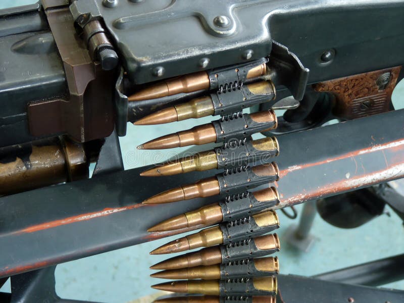 Machine-gun tape stock photo. Image of bullets, collecting - 51831884