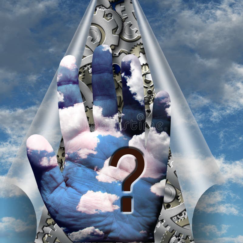 Machine hand II stock illustration. Illustration of help - 60957727