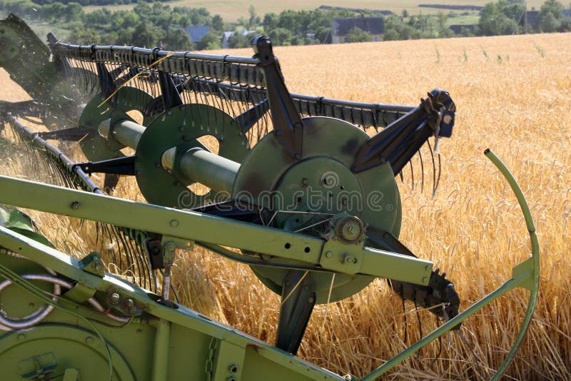 Machine harvesting stock image. Image of combine, nature - 4741527