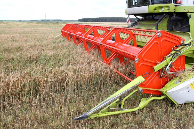 Machine harvesting stock photo. Image of reaping, agricultural - 4744908