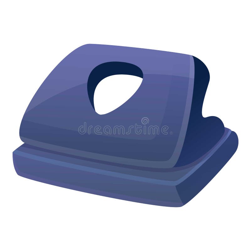 Machine Hole Puncher Icon, Cartoon Style Stock Vector - Illustration of ...