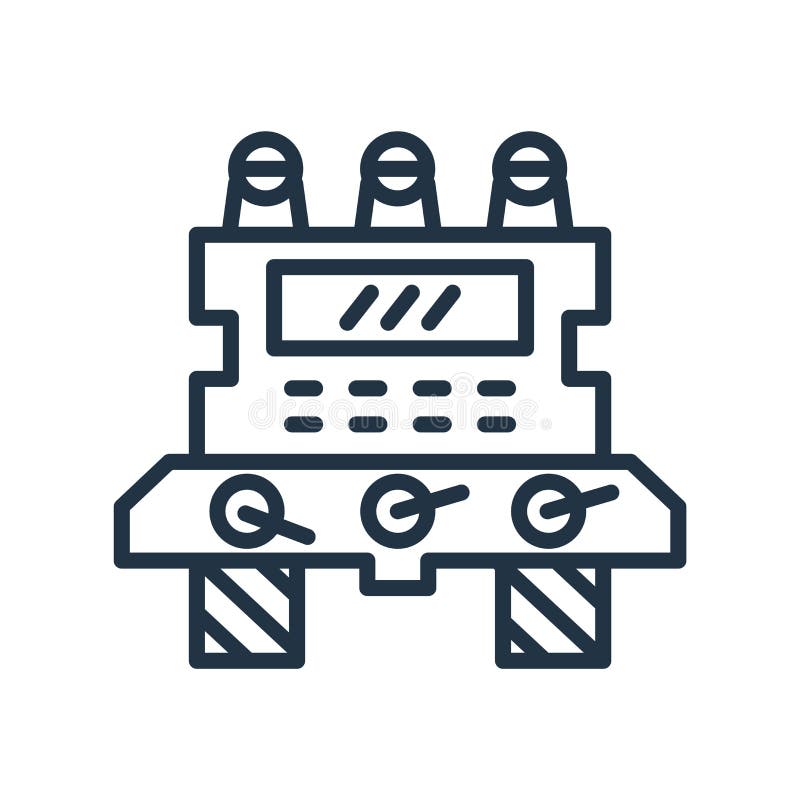 Machine Icon Vector Isolated on White Background, Machine Sign Stock ...