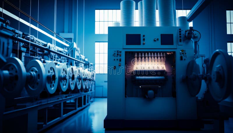 Machine that is Inside of Building. Generative AI Stock Illustration ...