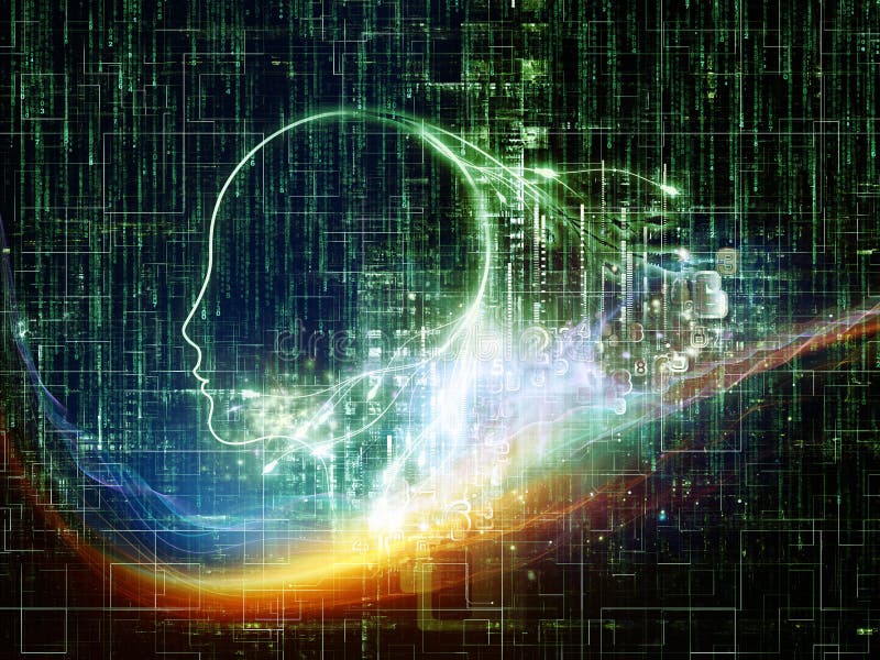 Machine Intelligence stock illustration. Illustration of knowledge ...