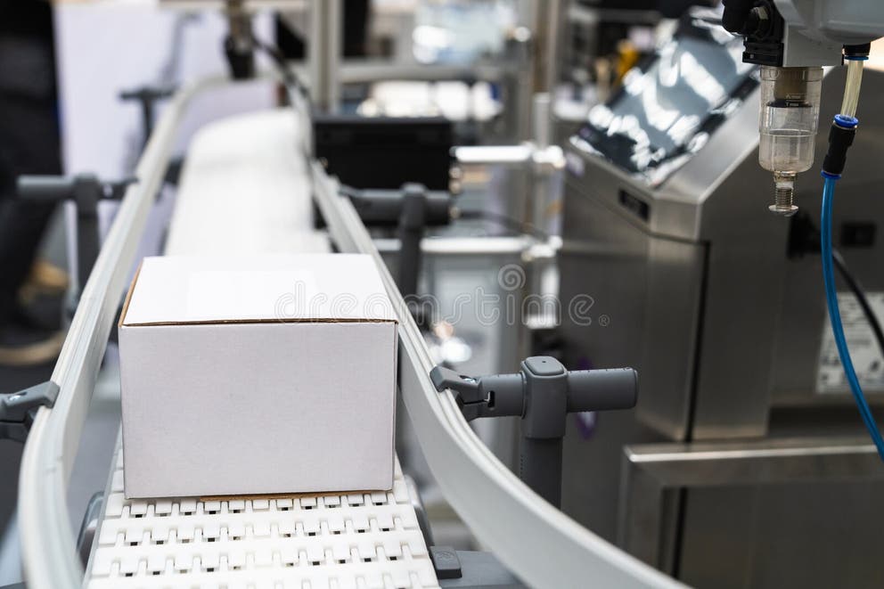 Machine for Labeling Barcodes on Boxes Stock Image - Image of tool ...