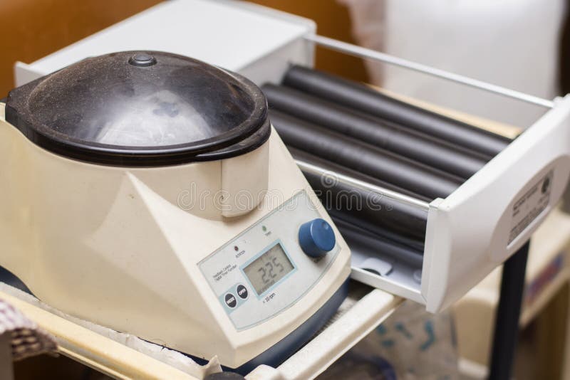 A Machine of a Laboratory for Testing Bacteria and Fungus Stock Image ...