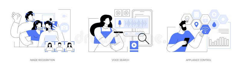 Machine Learning Abstract Concept Vector Illustrations. Stock Vector ...