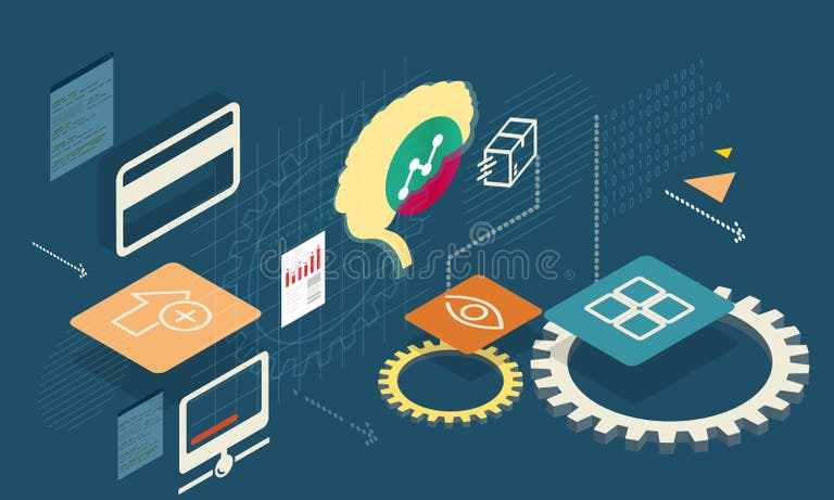 Machine Learning Abstract - Illustration Stock Vector - Illustration of ...