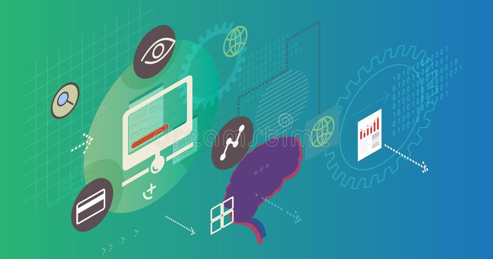 Machine Learning Abstract - Illustration Stock Illustration ...