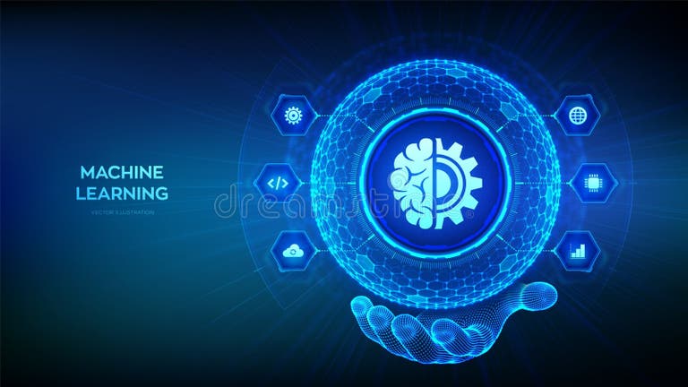 Machine Learning. AI Artificial Intelligence. Data Mining, Big Data, Algorithm, Neural Network ...