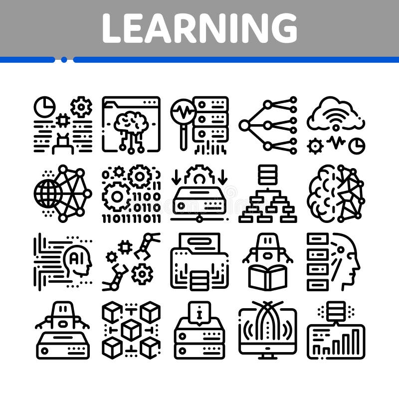 Machine Learning Ai Icons Stock Illustrations – 2,235 Machine Learning ...