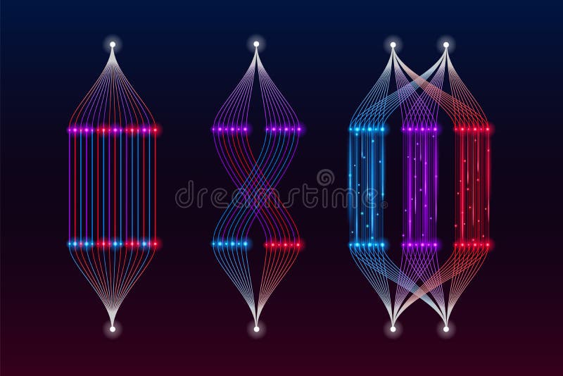 Machine Learning Algorithm, Big Data Visualization Stock Vector ...