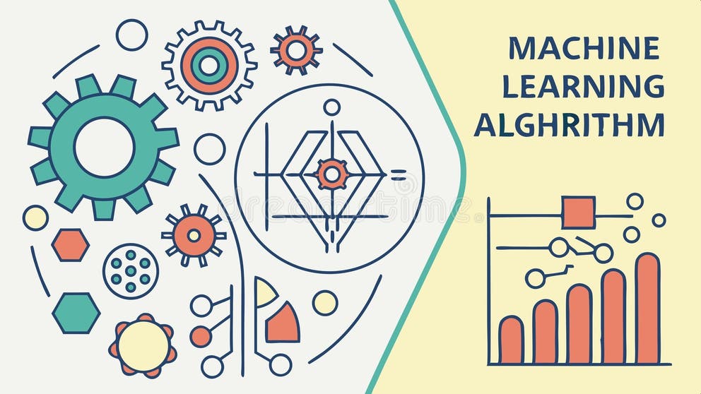 Machine Learning Algorithm Diagram, Great for AI, Technology, and Data ...