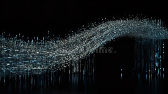 Machine Learning Algorithm Processing Data Stock Illustration - Illustration of science ...