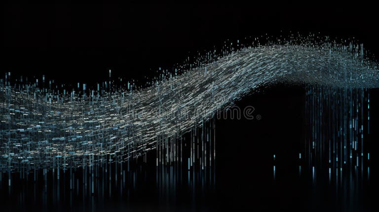 Machine Learning Algorithm Processing Data Stock Illustration - Illustration of science ...