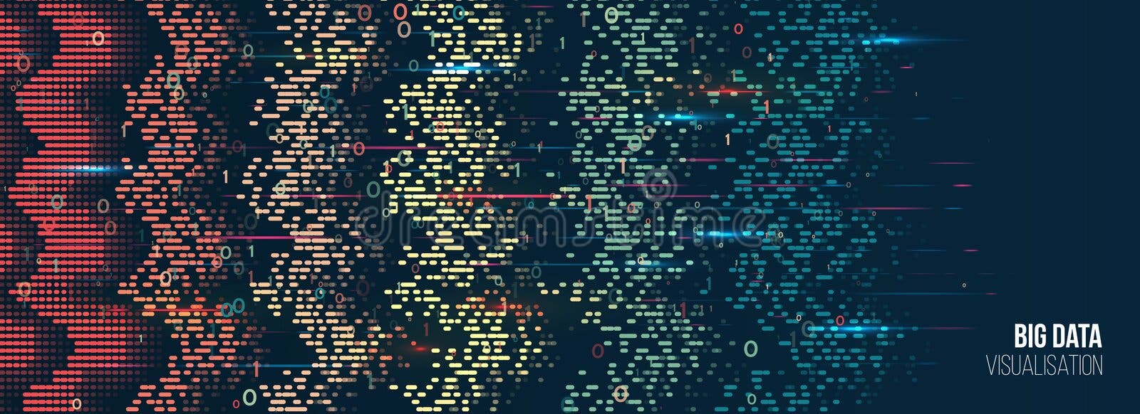 Visual Data Stream Information Abstract Data Conection Structure Futuristic Information