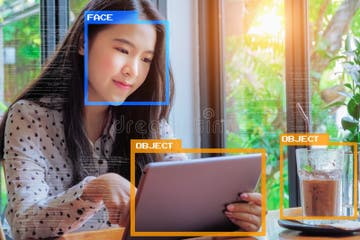 Machine Learning Analytics Identify Person and Object Technology Stock ...