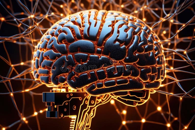 Machine Learning, Artificial Intelligence, AI, Deep Learning Blockchain Neural Network Concept ...