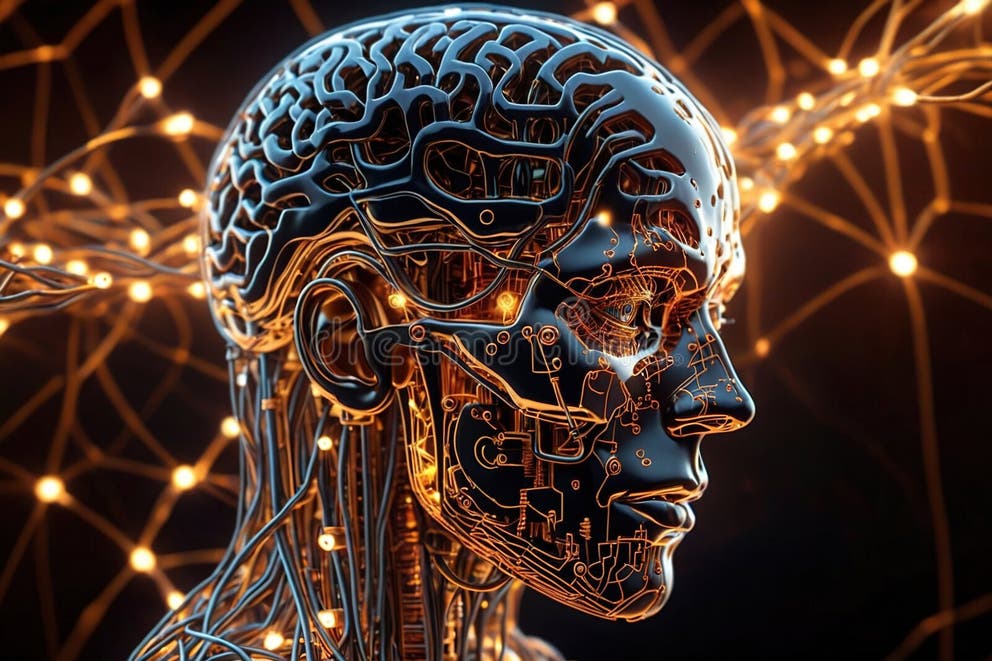 Machine Learning, Artificial Intelligence, AI, Deep Learning Blockchain Neural Network Concept ...