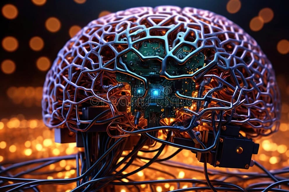 Machine Learning, Artificial Intelligence, AI, Deep Learning Blockchain Neural Network Concept ...