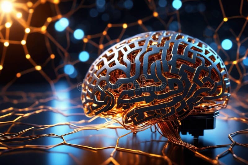 Machine Learning, Artificial Intelligence, AI, Deep Learning Blockchain Neural Network Concept ...